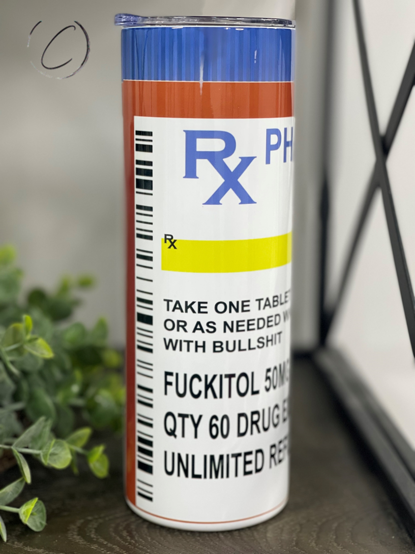 Fukitol 20oz Skinny Tumbler – Sweet Sunshine